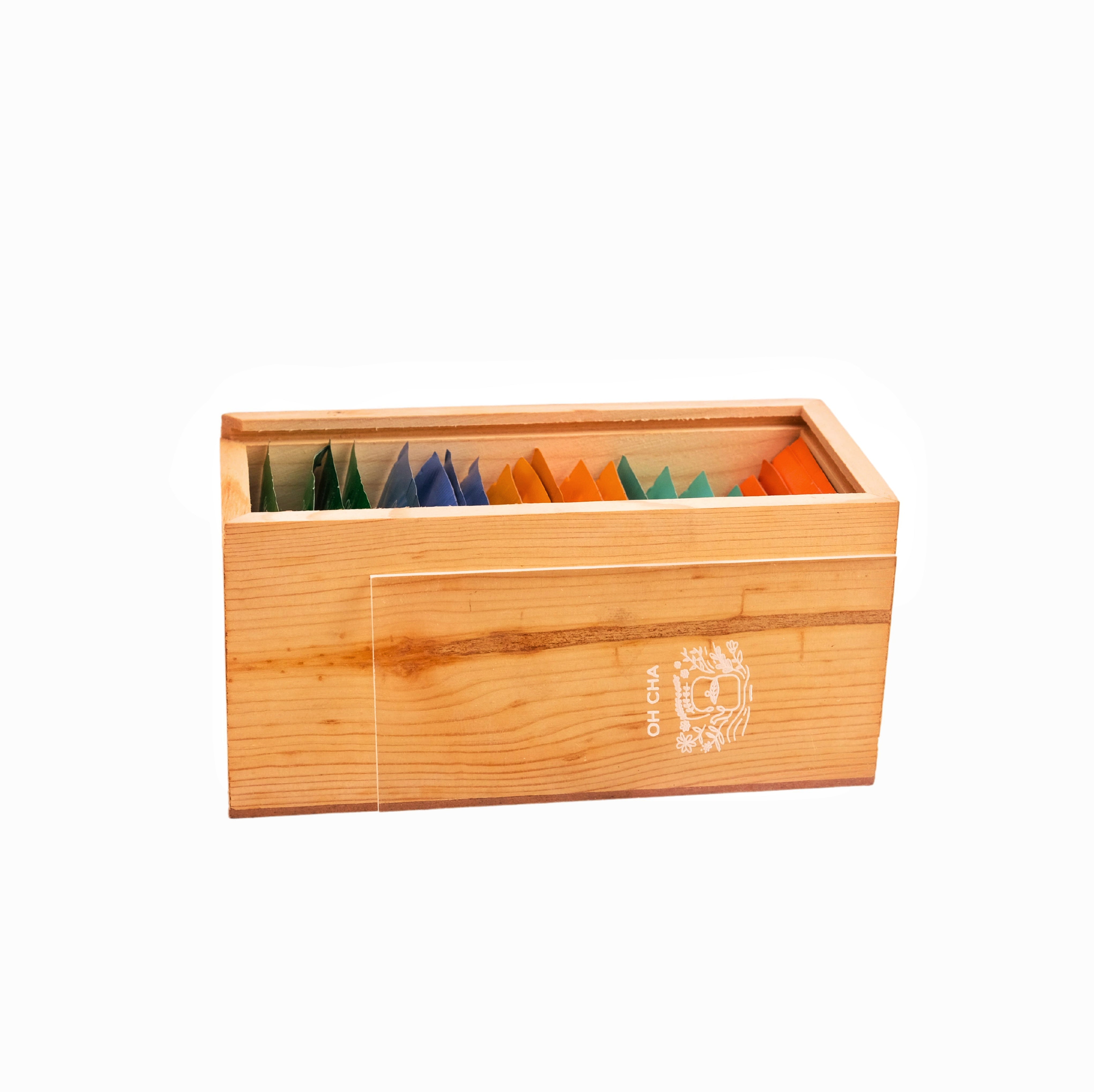 Wooden Feel Good Box - 30 Tea Bags – OhCha.in