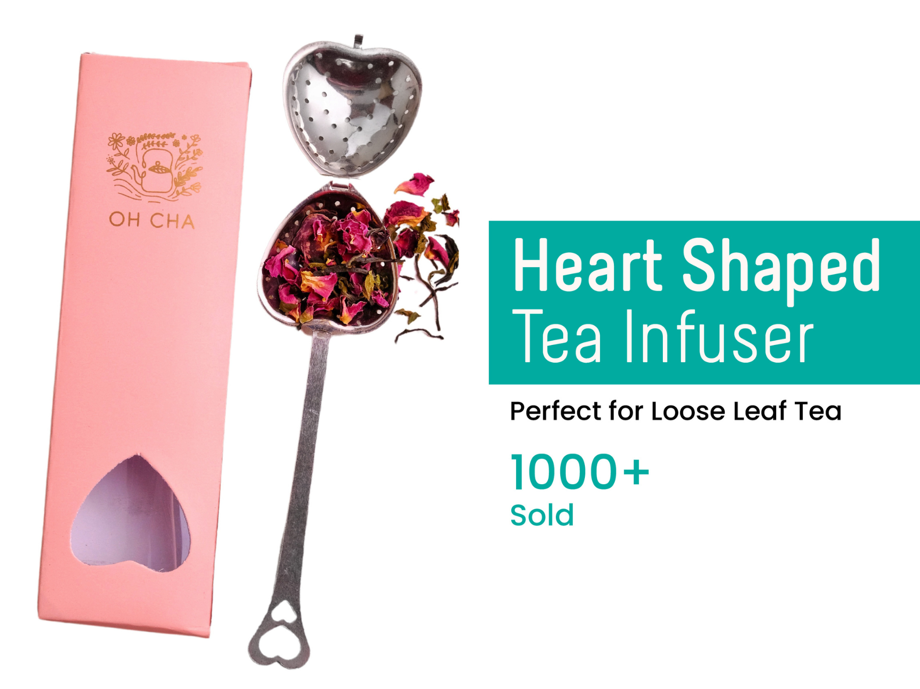 Heart Shaped Tea Infuser Combo – OhCha.in