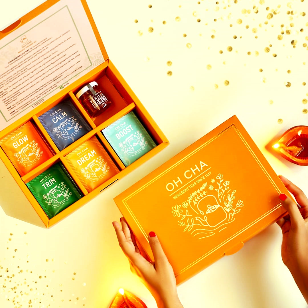 Feel good Box - 35 Health Teabags & Honey – OhCha.in
