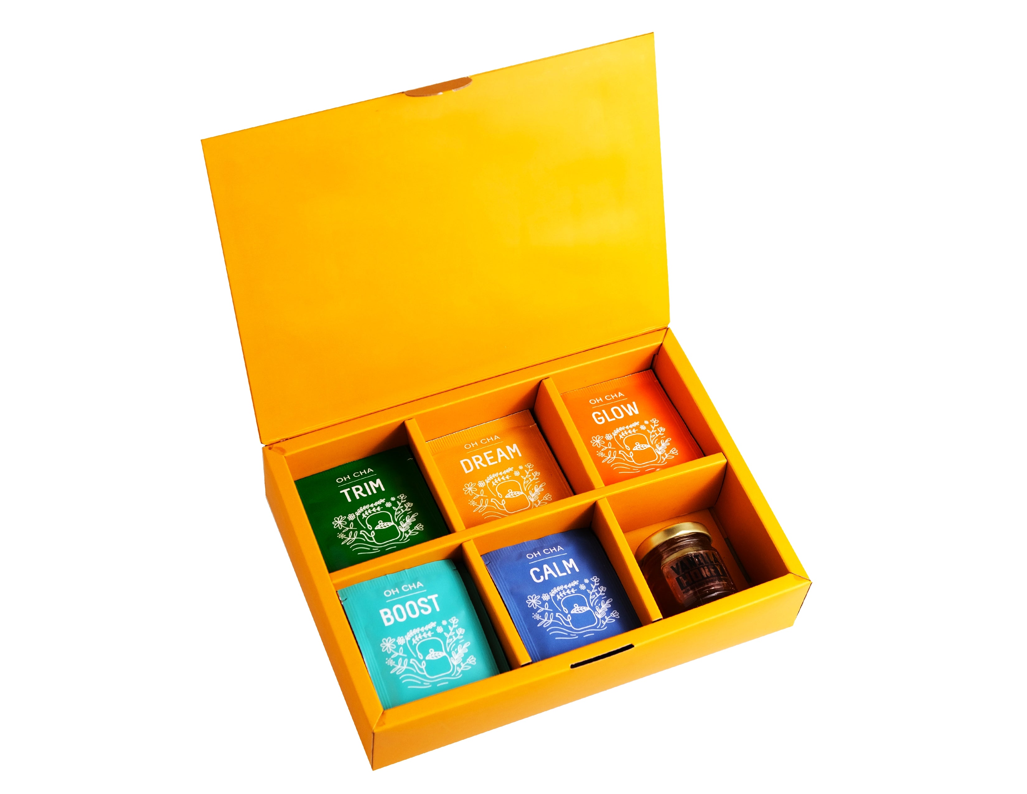 Feel good Box - 35 Health Teabags & Honey – OhCha.in